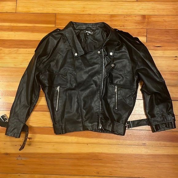 Missguided | Jackets & Coats | Leather Jacket | Poshmark